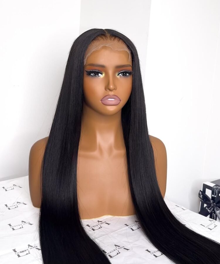 AYVA- Raw Bone Straight with 5×5 HD Closure - L.A Luxury Hair